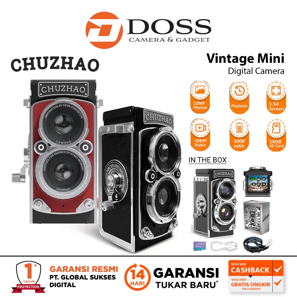 Jual Chuzhao Twin-Lens Reflex TLR Camera Vintage Mini Digital The ...