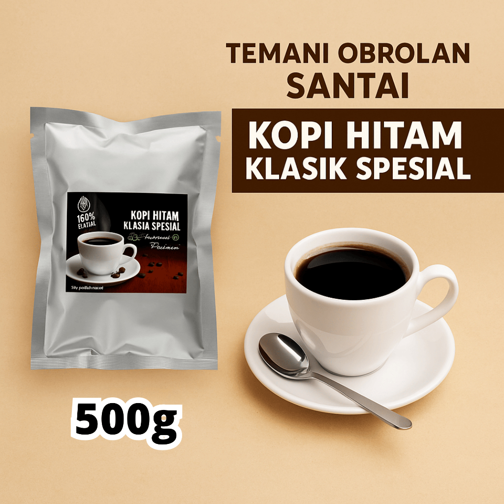 Jual Kopi Hitam Bubuk Robusta Tubruk Instan Spesial Coffee 500g ...