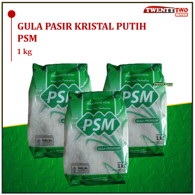 Jual [6 X]PSM Gula Pasir Putih Premium 1 kg / KTM Gula Pasir 1kg ...
