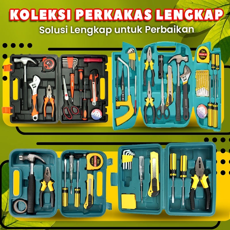 Jual [ABS] Tool Kit Perkakas Alat Repairing Multi Set Palu Meteran ...