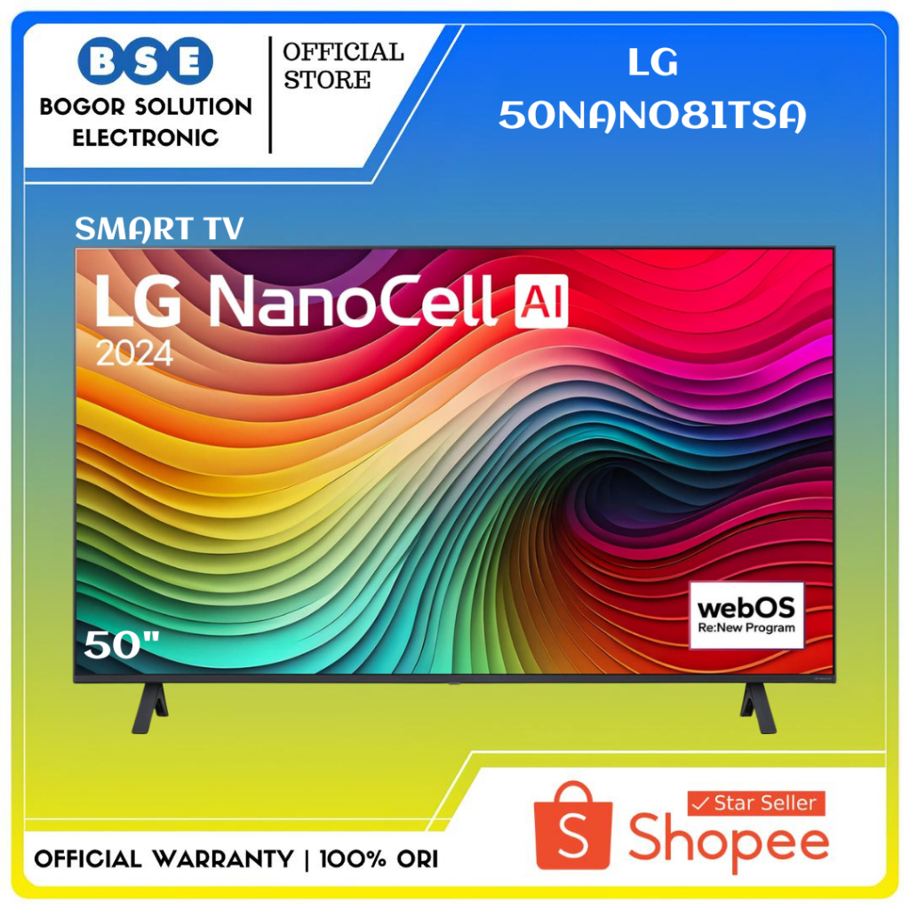 Jual TV LG NanoCell 50 Inch LG 50NANO81TSA 4K HDR Smart TV LG NANO81 50 ...