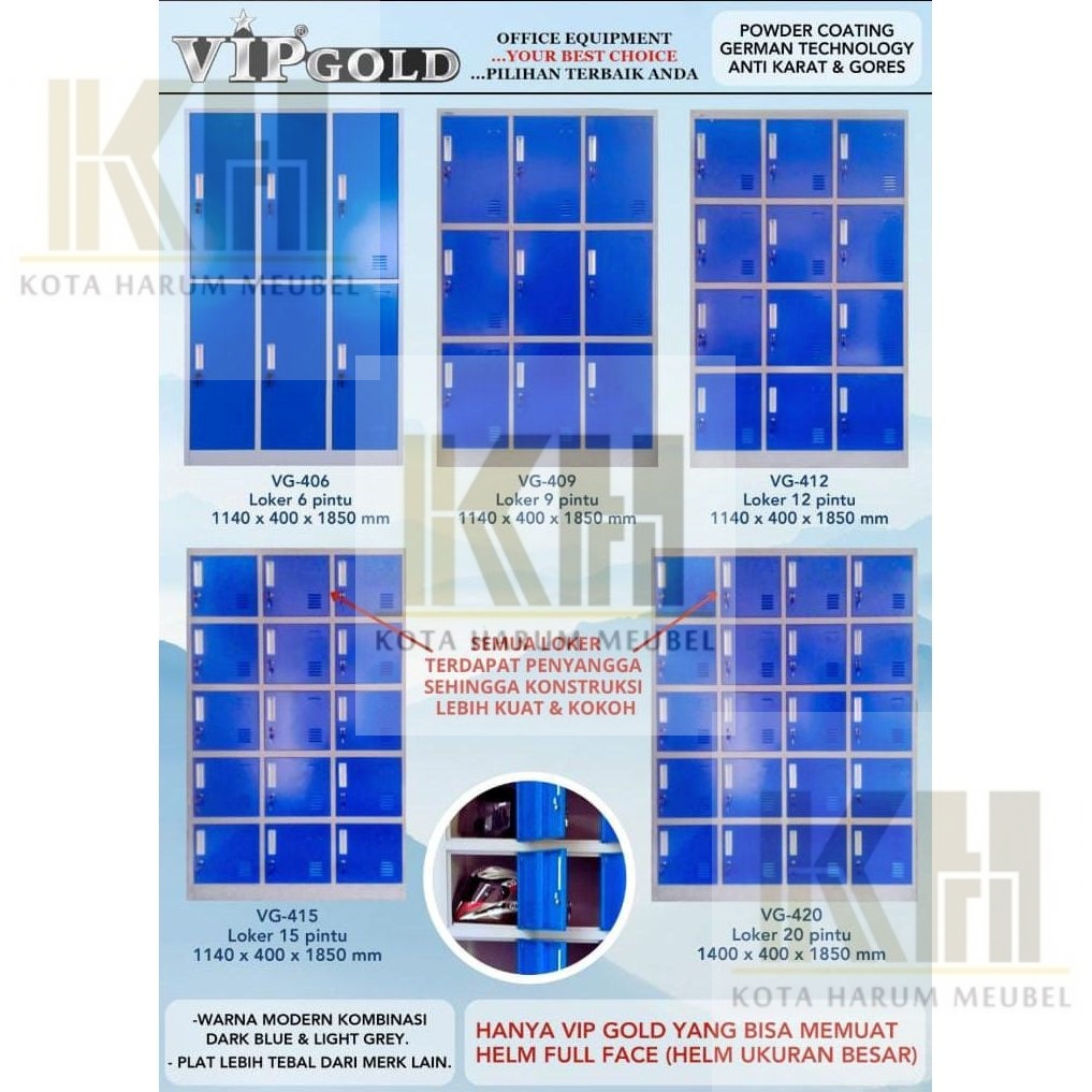 Jual locker loker besi vip gold 6 pintu 9 pintu 12 pintu 15 pintu 20 ...