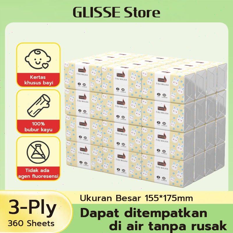 Jual 【Promosi Super Besar】 Glisse Tisu Wajah 360 Lembar Tisu Wajah ...