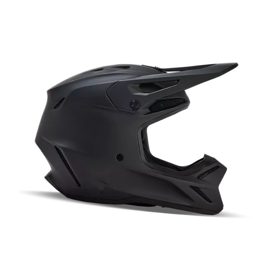 Jual Helm Fox V3 Solid Black Matt Helmet FOX V3 Solid Cross Original | Shopee Indonesia