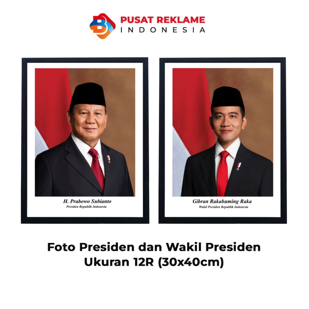 Jual Foto Presiden dan Wakil Presiden + Bingkai Siap Pasang | Shopee Indonesia
