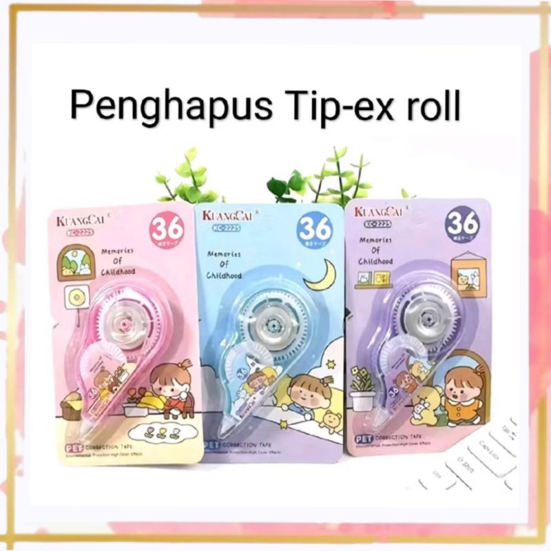Jual Penghapus Tipe X Tip-ex Roll Correction Tape Kertas Pita Penghapus Koreksi Tipex | Shopee ...