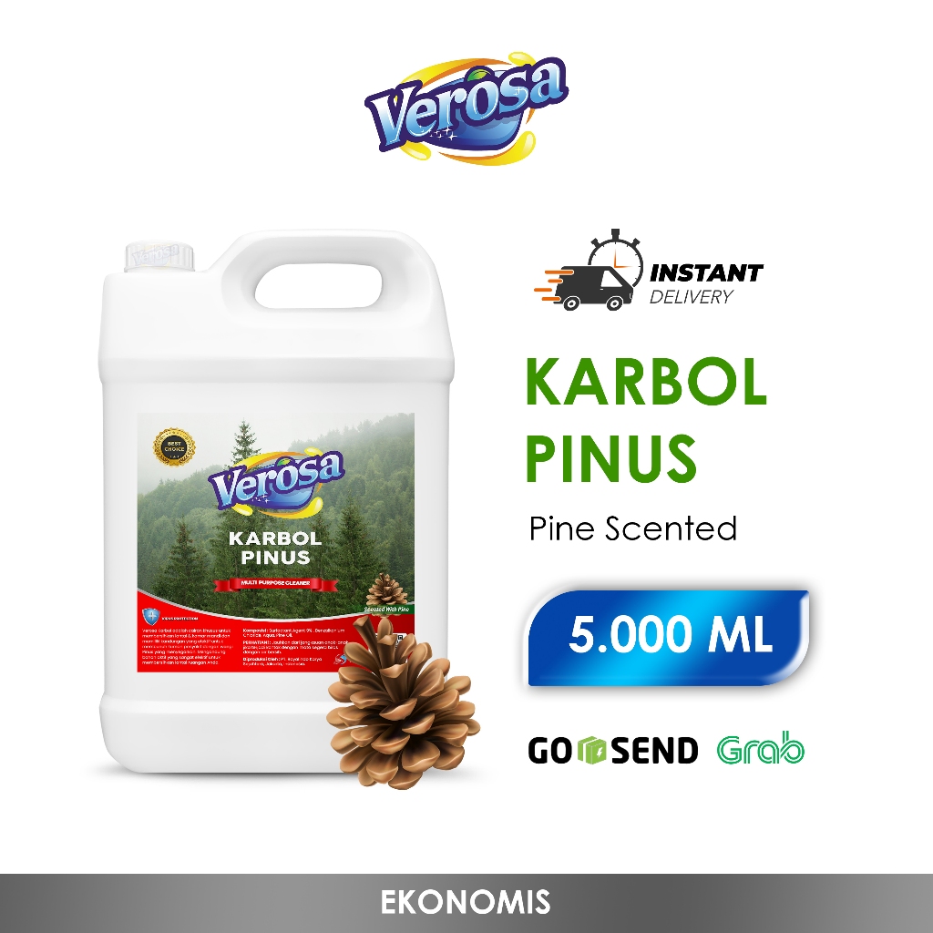 Jual Verosa Karbol Pinus 5 Liter 5000 ML Pembersih Lantai Karbol Lantai ...