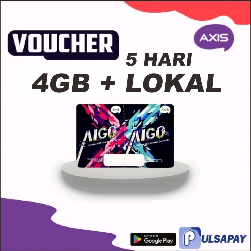 Jual Voucher Internet Axis 4GB 5 Hari | Shopee Indonesia