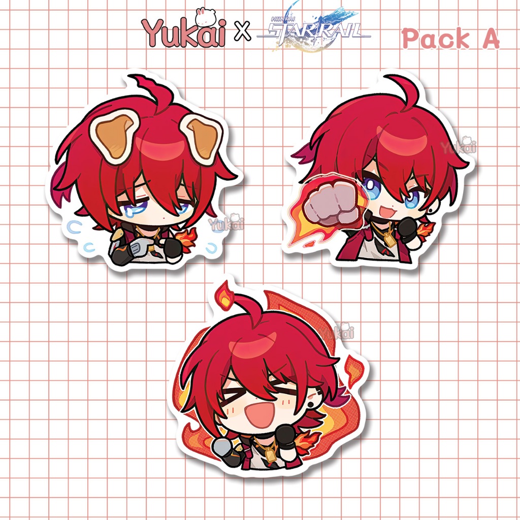 Jual Stiker Pack Luka Honkai Star Rail (HSR) Premium, Sticker Anime ...