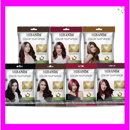 Jual Miranda Hair Color Temptation MCT6 Red Cranberry 20ml (Cat Pewarna ...