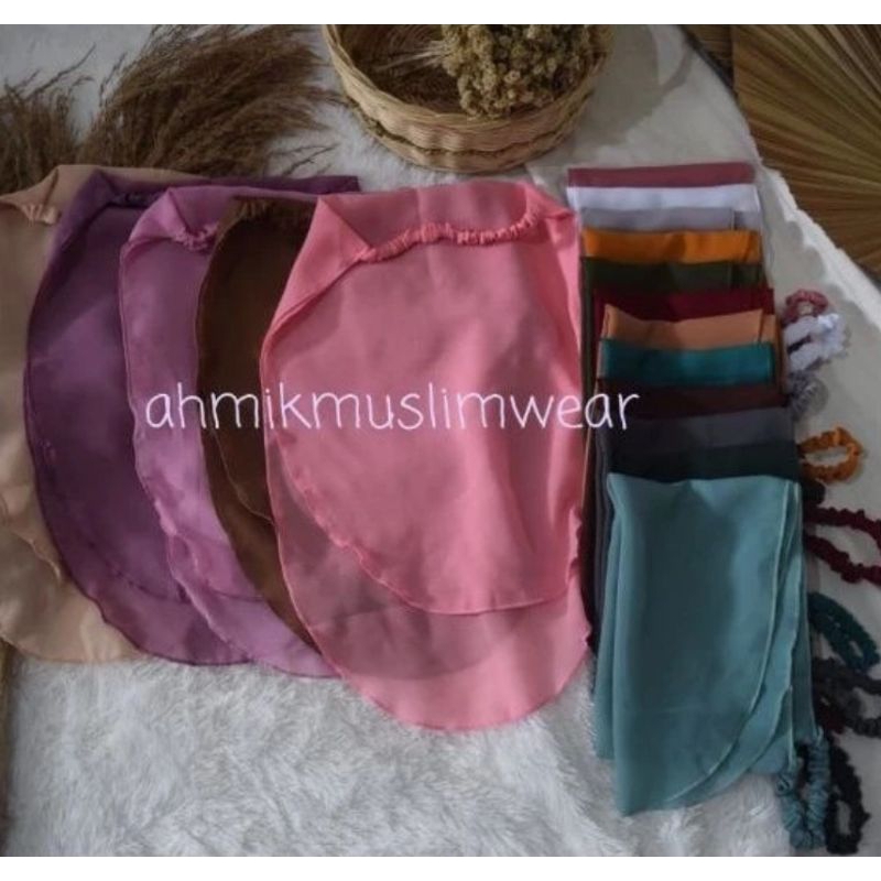 Jual Cadar Tali Karet 2 Layer Niqab Siffon tanpa jahitan bawah Mata | Niqab Cadar Tali Karet ...