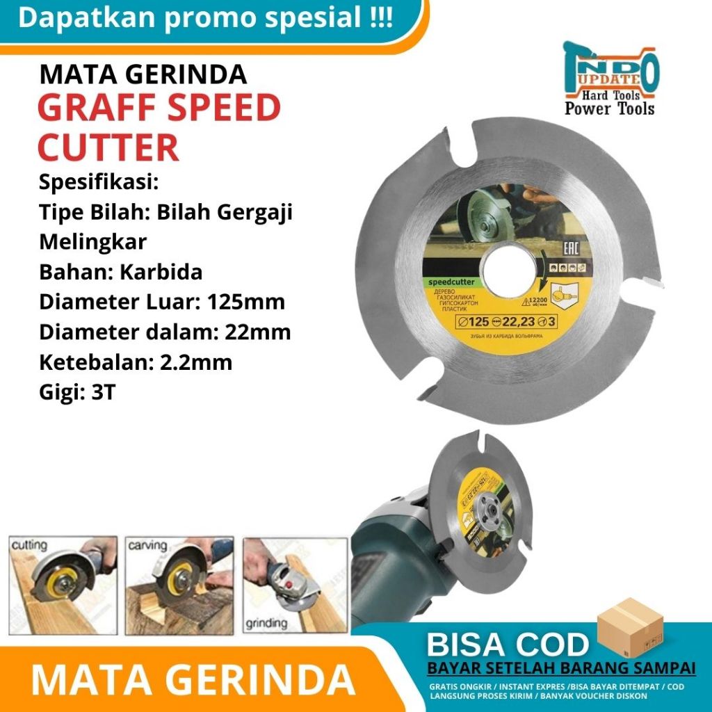 Jual Mesin Gerinda Potong Kayu Gergaji Graff Speedcutter Termite 4,5 ...