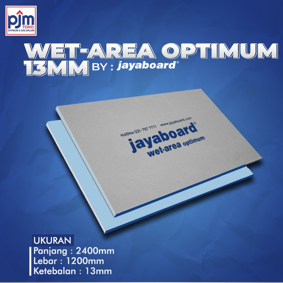Jual Gypsum WR Jayaboard 13 mm - Plafon Tahan Lembab Tahan Kondisi ...