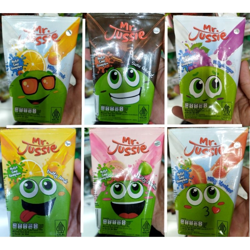 Jual Mr. Jussie 90ml Minuman rasa buah (Jeruk, Stroberi, Jambu, Cokelat ...