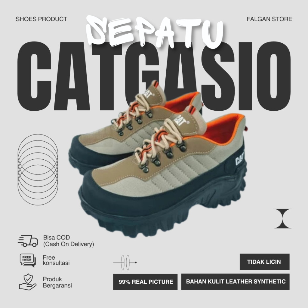 Jual Sepatu Safety Caterpi11ar Cat Gasio Pria Original 100% Sepatu ...