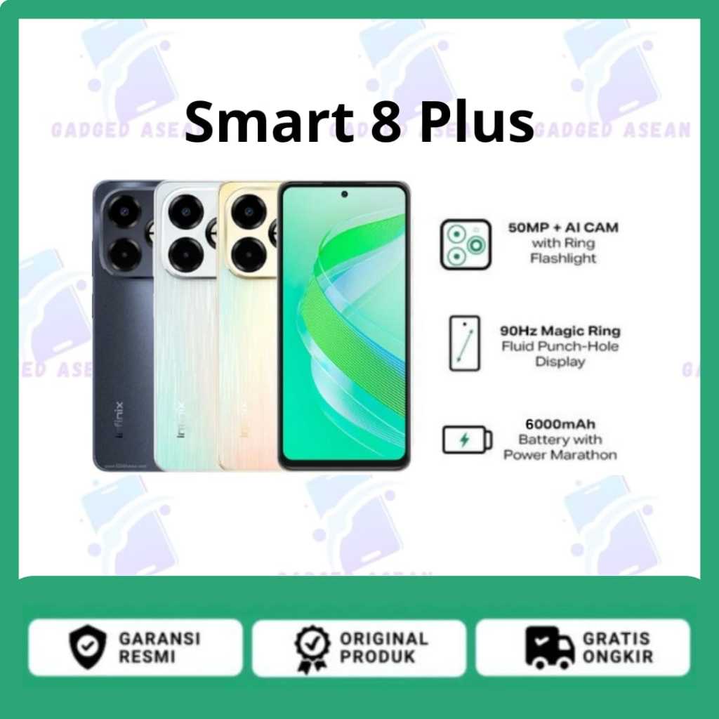 Jual Infinix Smart 8 Plus 4/128gb Garansi Resmi 6000mAh | Shopee Indonesia