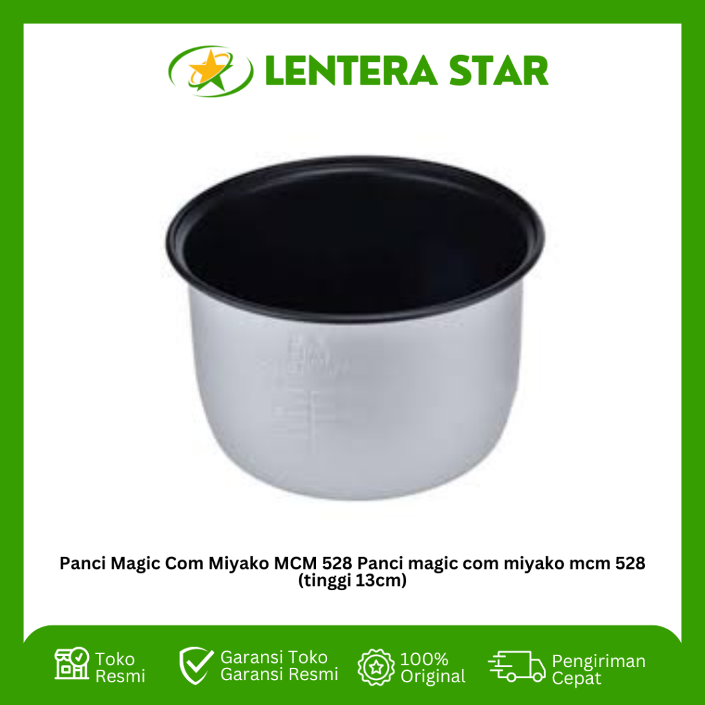 Jual Miyako Panci Teflon Anti Lengket Original Resmi Rice Cooker 1,8 ...