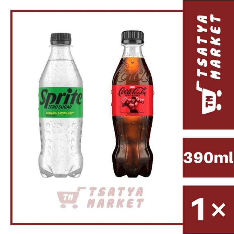 Jual SOFT DRINK ZERO SUGAR COLA SPRITE 390ML | Shopee Indonesia