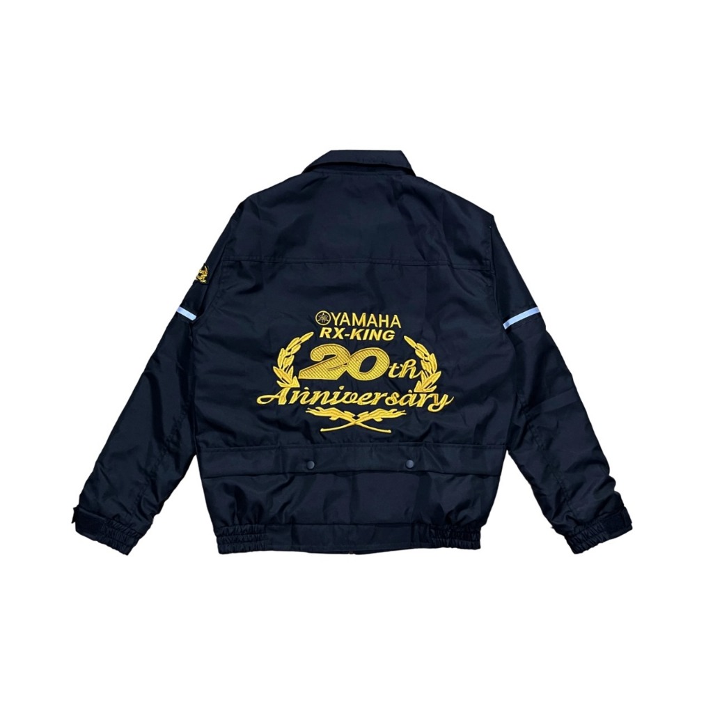 Jual Jaket Yamaha RX King Anniversary 20th Hitam Bahan Anti Air ...