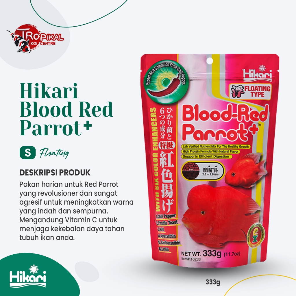Jual TKC Hikari Tropical Blood Red Parrot Fish Food -- | Shopee Indonesia
