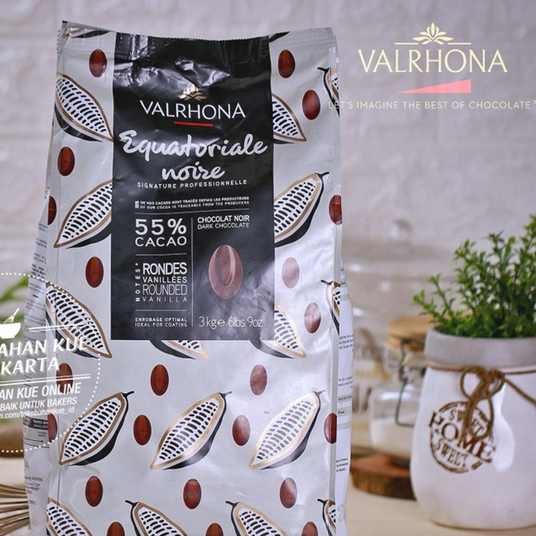 Jual Valrhona Equatoriale 55% Dark Chocolate 1kg Couverture Cokelat ...