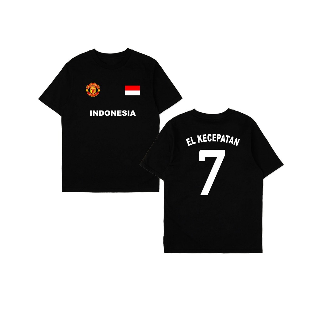 Jual Kaos viral ishowspeed el kecepatan 7 logo Indonesia X MU | Shopee ...