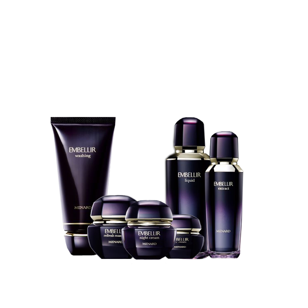 Jual Embellir washing refresh massage liquid extract eye cream night ...