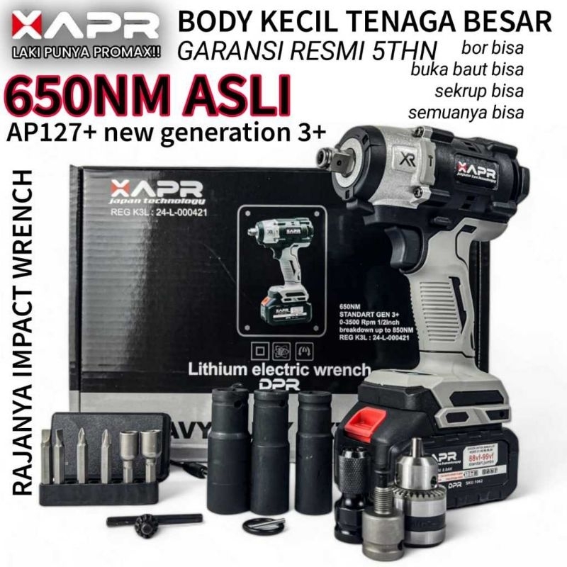 Jual Mesin Impact Wrench APR Original 1 Batre | Shopee Indonesia