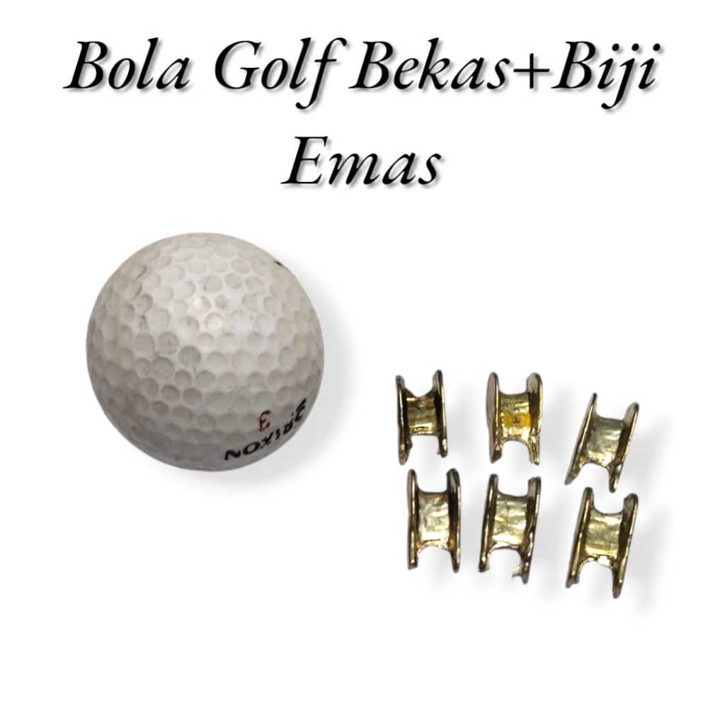 Jual Mainan Bola Bekel Golf 1 Set + 6 Pcs Biji Emas dan Biji Kerang ...