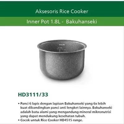 Jual PHILIPS INNER POT RICE COOKER HD-3111 / 1,8 LITER / PANCI ...