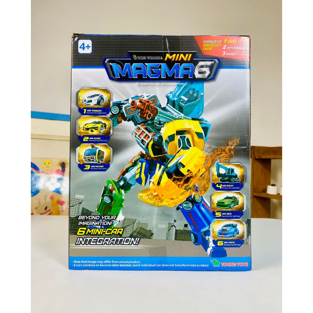 Jual (100% ORIGINAL) TOBOT MINI MAGMA 6 - TRANSFORMING ROBOT | Shopee ...
