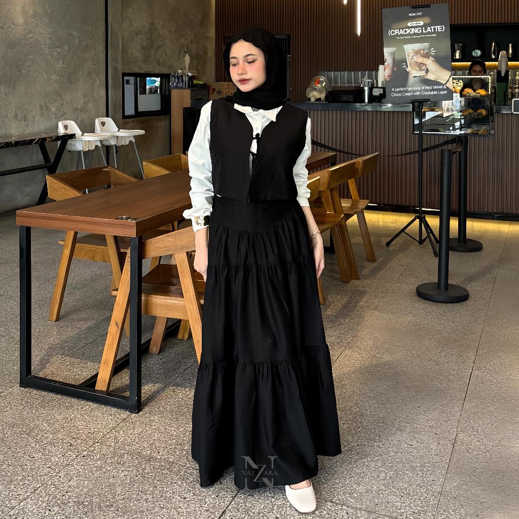 Jual NAZZARA - FUJI ONESET ROK DAN VEST ALA KOREAN STYLE / SETELAN ...