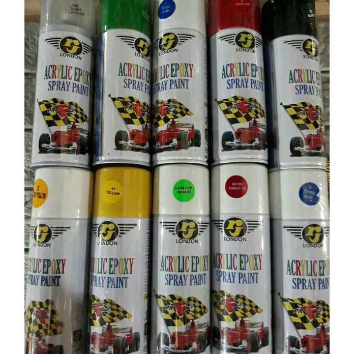 Jual EXCLUSIVE cat semprot rj 4cc kaleng besar warna standar pilok ...