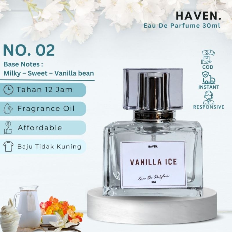Jual Haven Parfum VANILLA ICE 30 ml — Parfum Cewe - Wangi dan Tahan ...