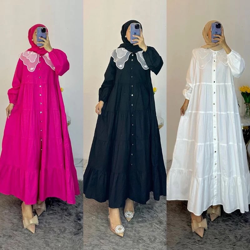 Jual MIDI DRESS MANDA KATUN POPLIN PREMIUM | Shopee Indonesia