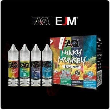 Jual Liquid EJM FAQ Funkey Monkey Pack Salt Nic 25MG 15ML Authentic 100 ...