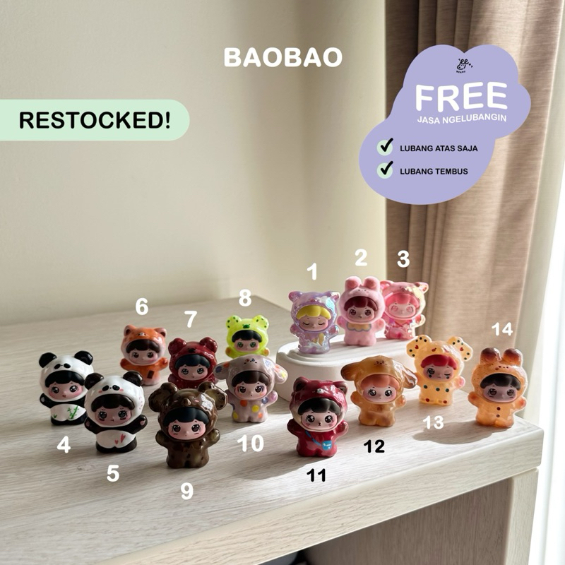 Jual Karakter Selected BaoBao (Versi 1 dan 2) | Free Lubang Blind Box ...