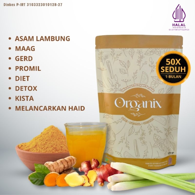 Jual Ramuan Organix Minuman Serbuk Herbal Untuk Asam Lambung Mag Gerd ...