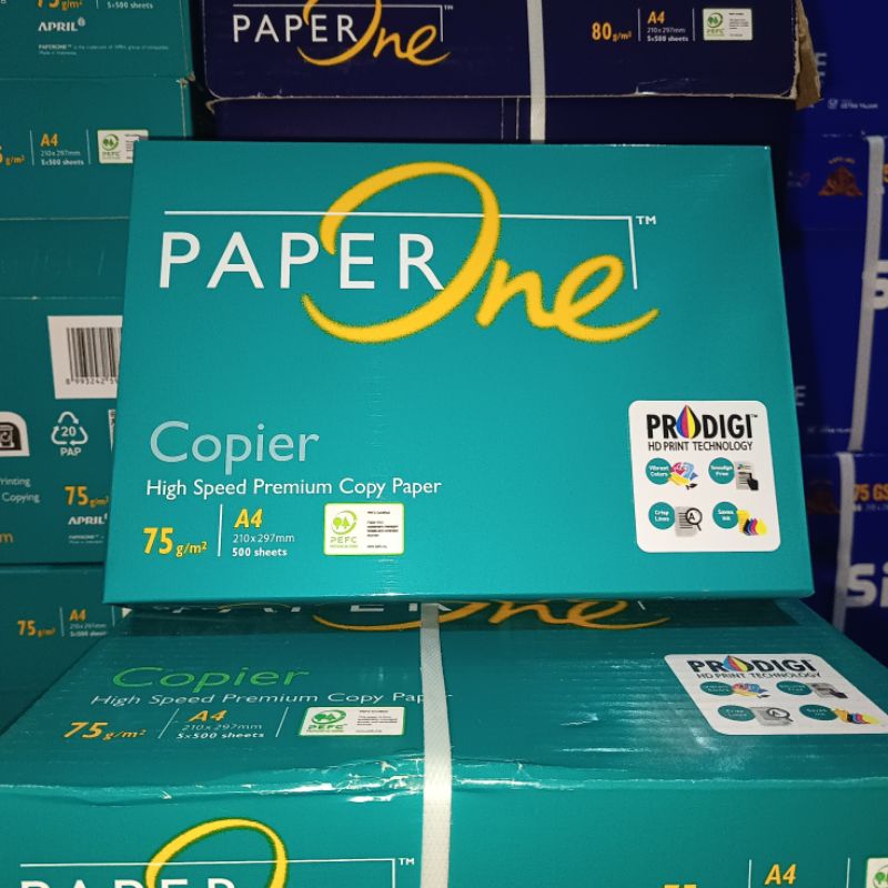 Jual KERTAS HVS A4 75 GRAM PAPER ONE RIM | Shopee Indonesia