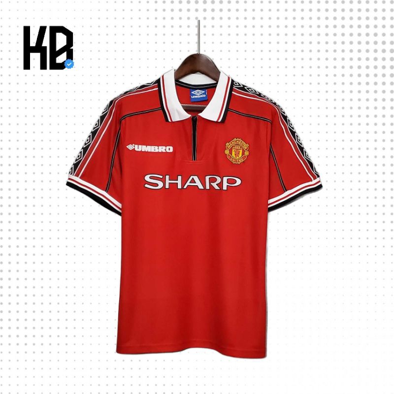 Jual Jersey Retro MU Man United 1998/1999 Treble Season | Shopee Indonesia
