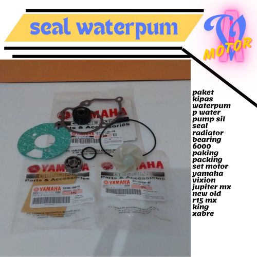 Jual paket kipas waterpump sil seal radiator bearing 6000 vixion jupiter mx new old r15 mx king ...