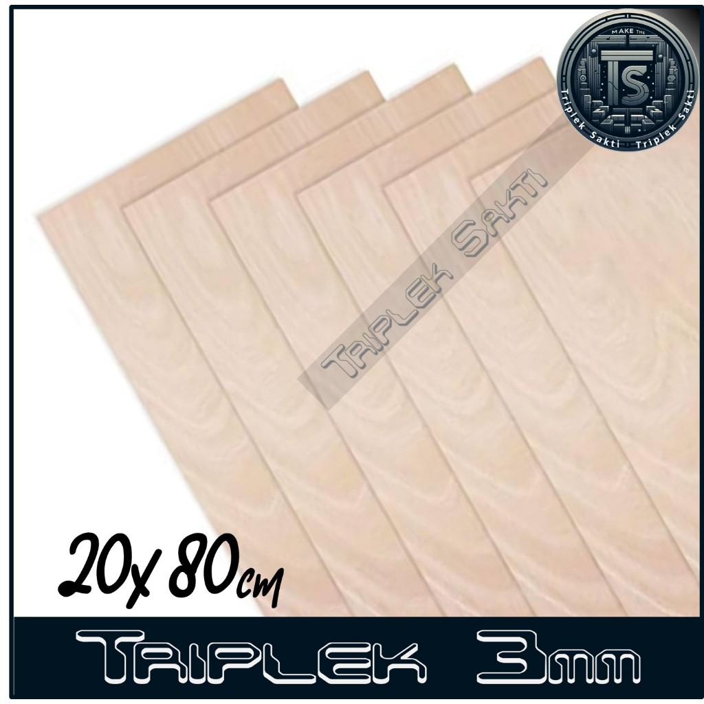 Jual Multiplek Triplek 3mm 20x80 cm ISI 2 LEMBAR ( 3 mm | 20x80cm ...