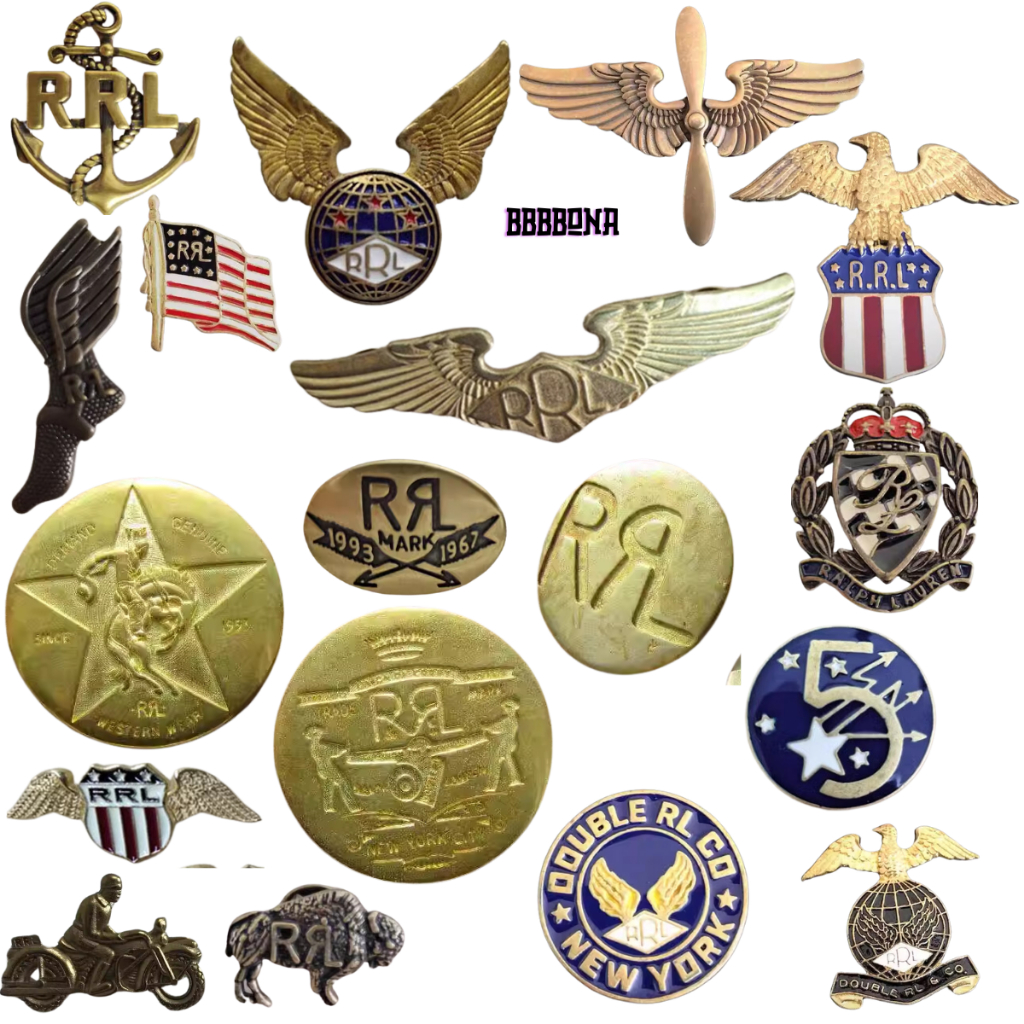 Jual Enamel Pin RRL Double RL Brass Bros Ralph Lauren Copper Vintage ...