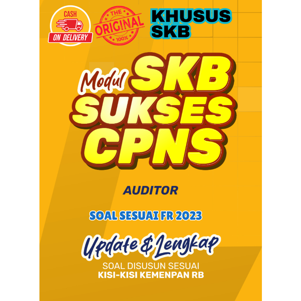 Jual MODUL SUKSES SKD + SKB FORMASI AUDITOR TERBARU 2024 | Shopee Indonesia