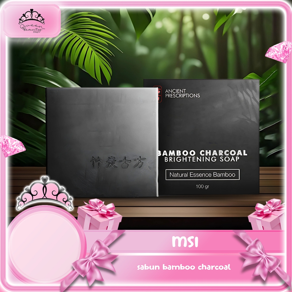 Jual Sabun bamboo charcoal halal BPOM M S I U L I V E | Shopee Indonesia