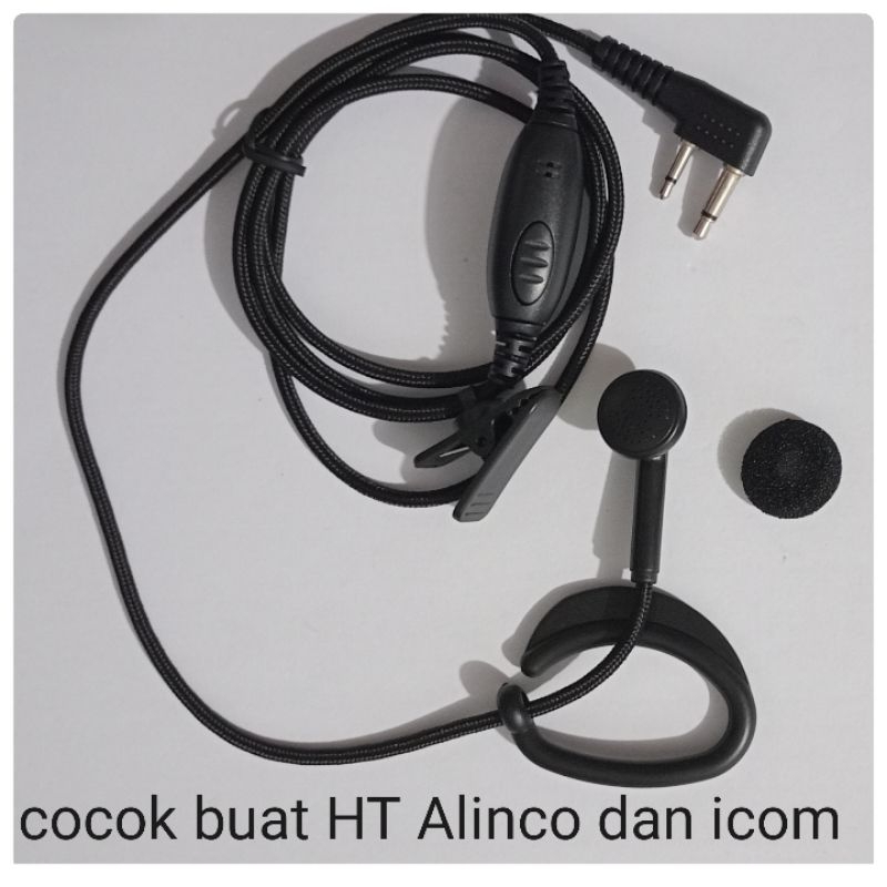 Jual HEADSET COCOK UNTUK HT ICOM TL v80,v86,v88 Alinco DJ A10,W10,W50 ...