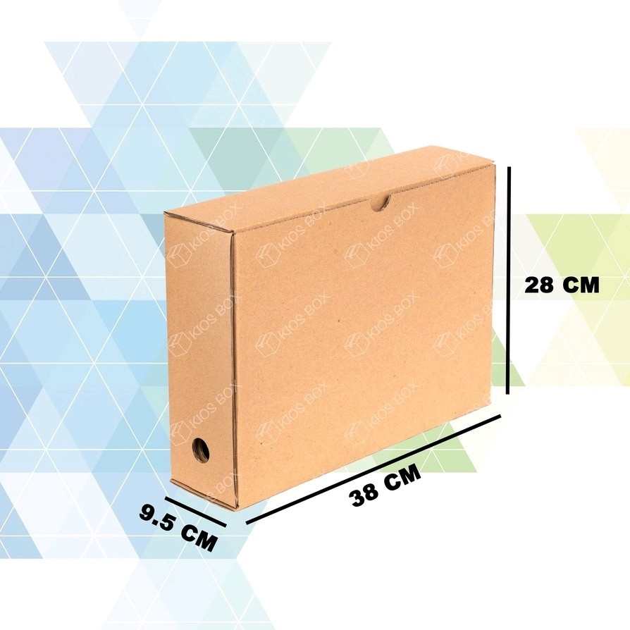 Jual ( 10 pcs ) box arsip file surat dus dokumen kantor kardus box penyimpanan berkas cokelat ...