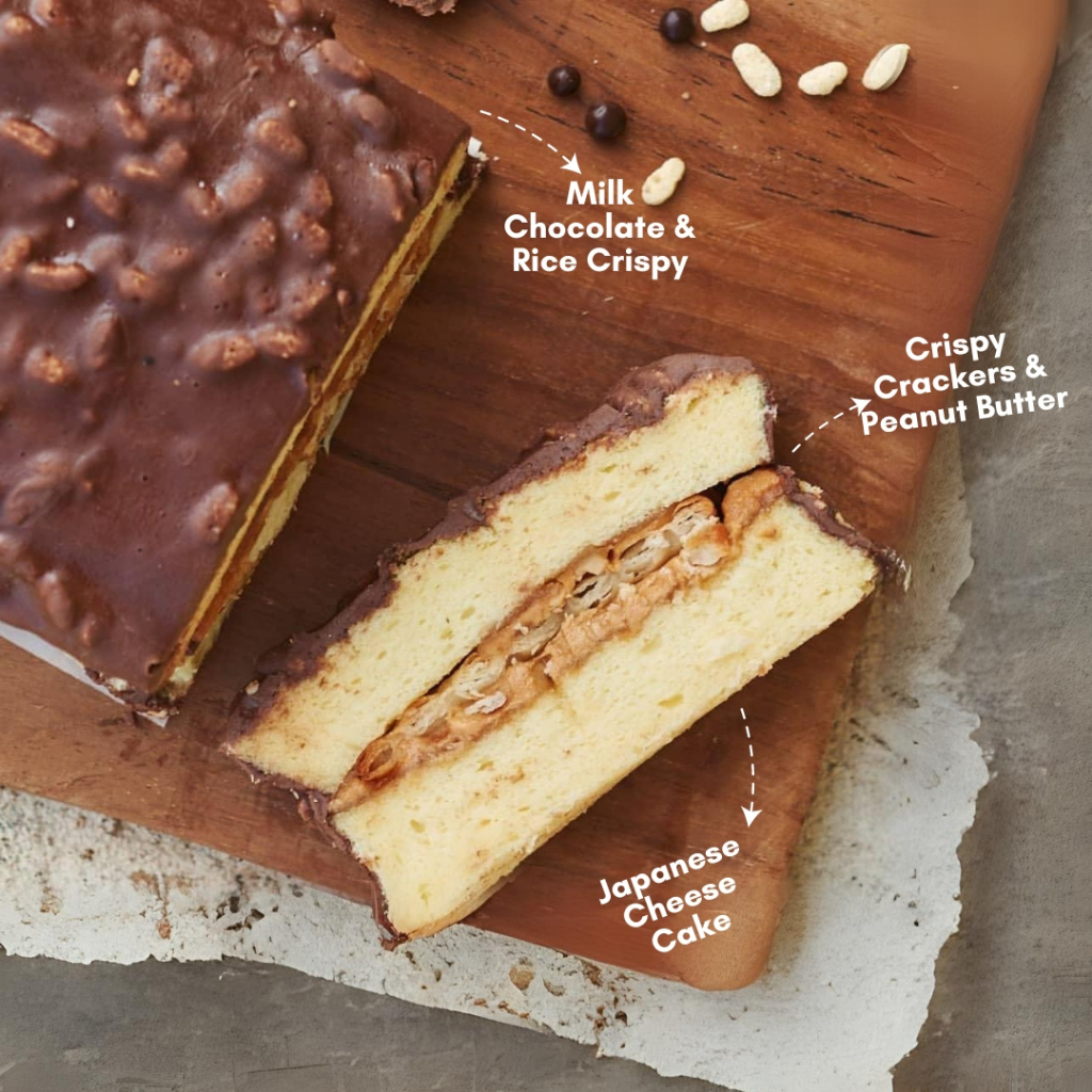 Jual RainCake - Crispy Chocolate - Cheese Cake dengan Filling Peanut ...