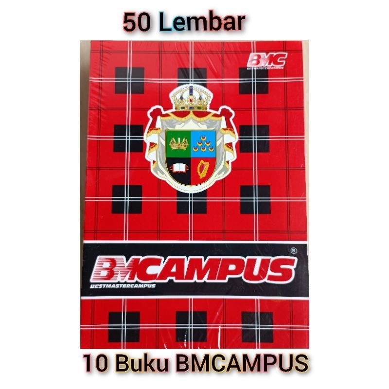 Jual Buku Tulis BMC Campus isi 50 Lembar 10 Buku (1 pak besar) | Shopee ...