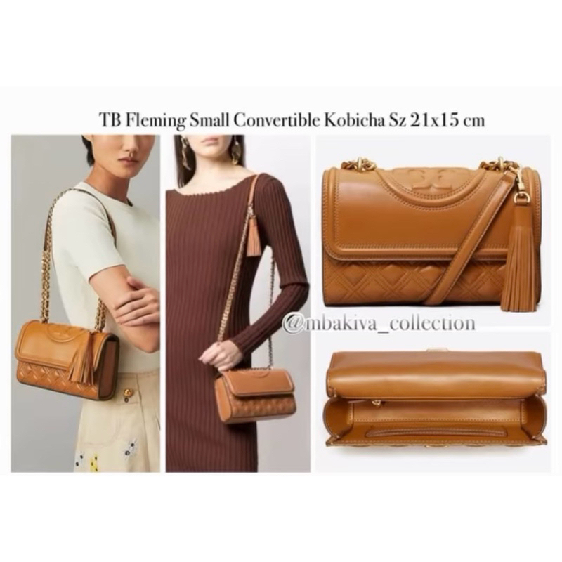 Jual TB Fleming Small Convertible Kobicha | Shopee Indonesia